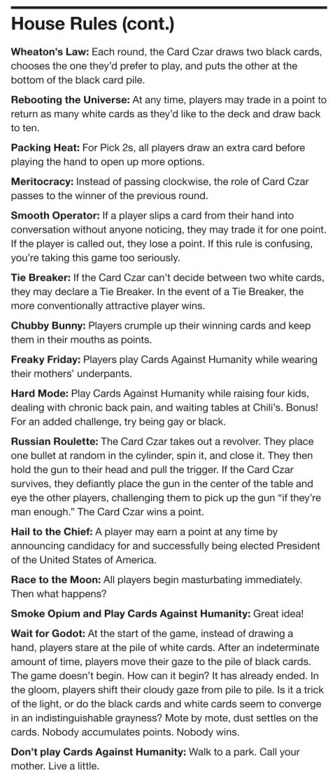 Cards Against Humanity - Card Generator